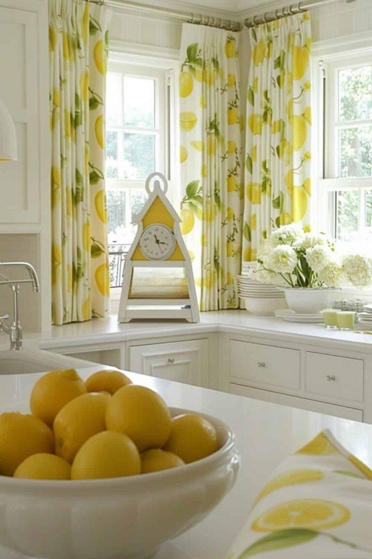 Squeeze The Day: 20 Lemon Themed Kitchen Designs | The Olive Branch Nest