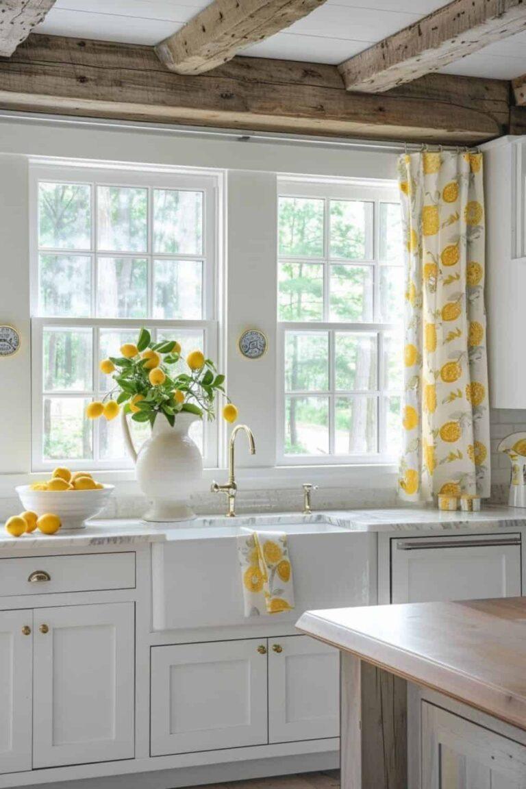 Squeeze The Day: 20 Lemon Themed Kitchen Designs | The Olive Branch Nest