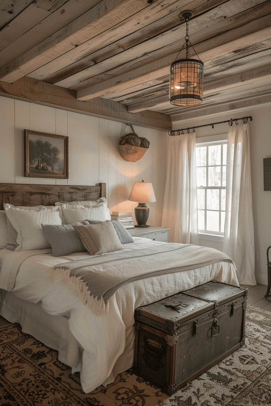 40 Chic Farmhouse Bedrooms That Bring Country Charm Home | The Olive ...