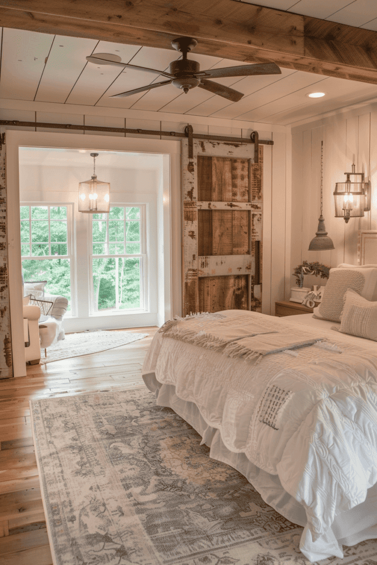 40 Chic Farmhouse Bedrooms That Bring Country Charm Home | The Olive ...