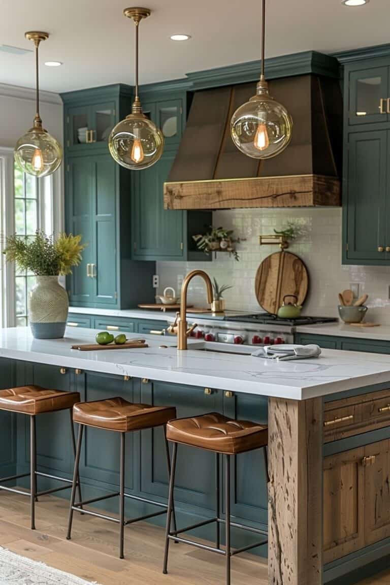 50 Stunning Green Kitchens To Inspire | The Olive Branch Nest
