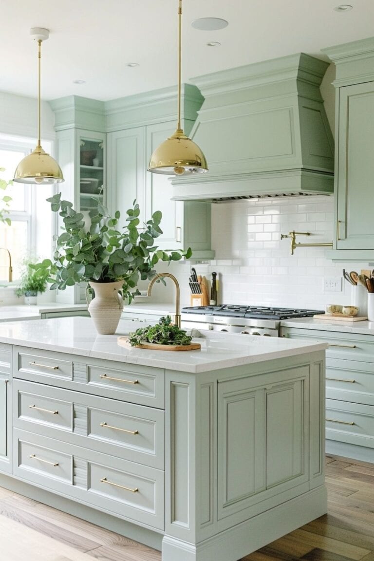 50 Stunning Green Kitchens To Inspire | The Olive Branch Nest