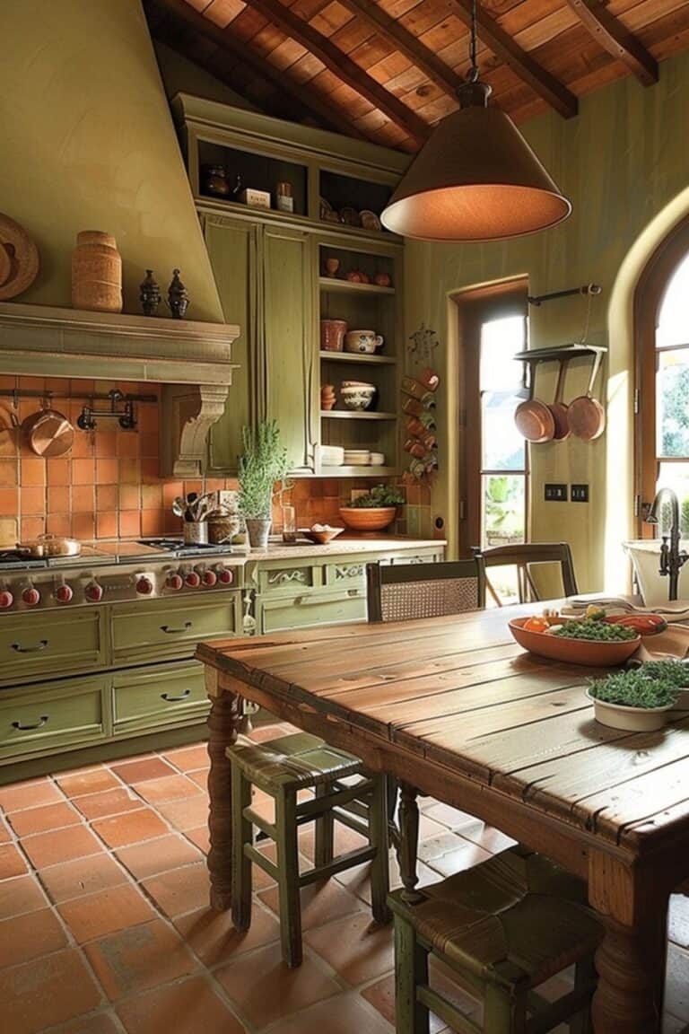 50 Stunning Green Kitchens To Inspire | The Olive Branch Nest