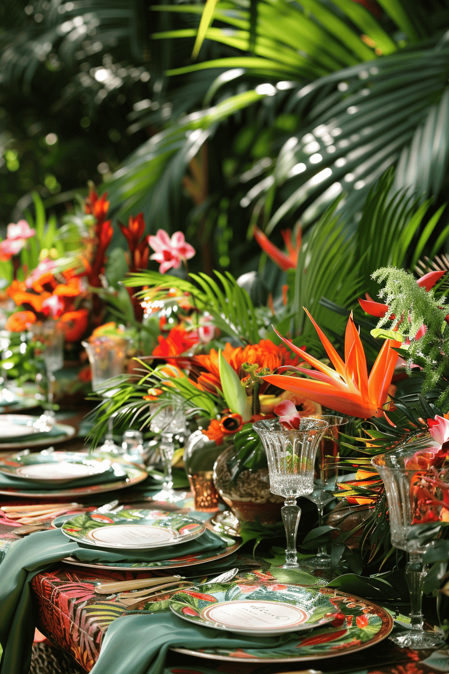 25 Tropical Tablescapes To Transport You To Paradise | The Olive Branch ...