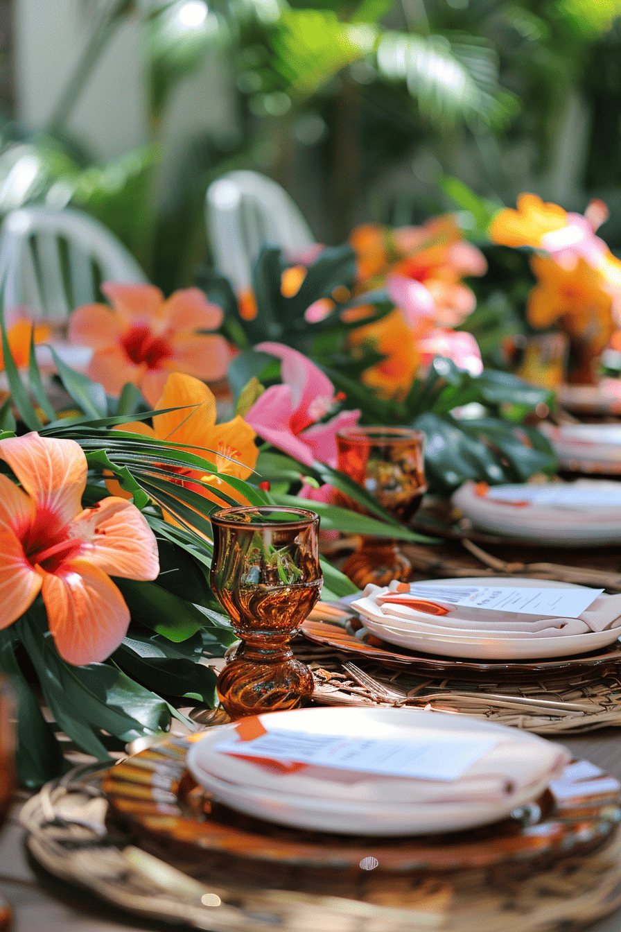 25 Tropical Tablescapes To Transport You To Paradise | The Olive Branch ...