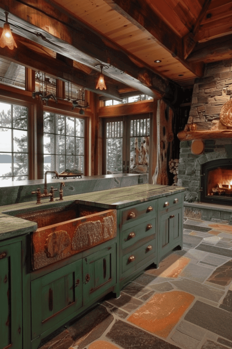 25 Cabin Kitchen Ideas: Rustic Retreats And Lakeside Escapes | The ...