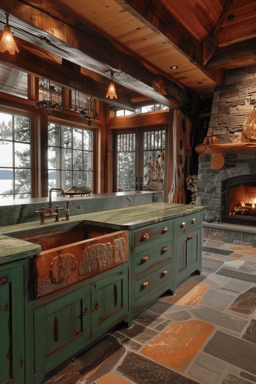 25 Cabin Kitchen Ideas: Rustic Retreats And Lakeside Escapes | The ...