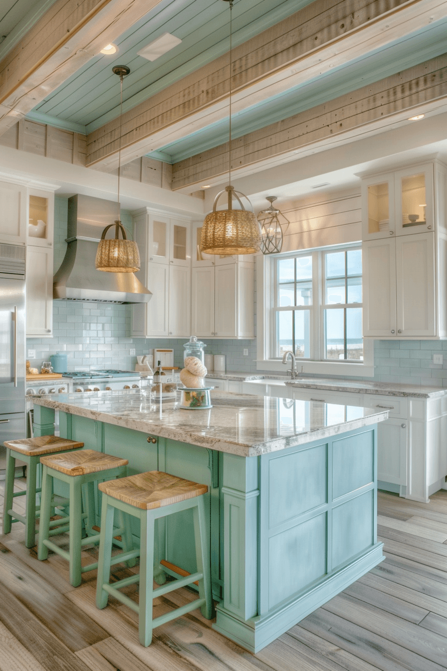 45 Coastal Kitchen Ideas And Designs: Bringing The Beach Home | The ...