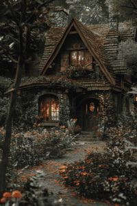 40 Dark Cottagecore Houses: Moody Retreats | The Olive Branch Nest