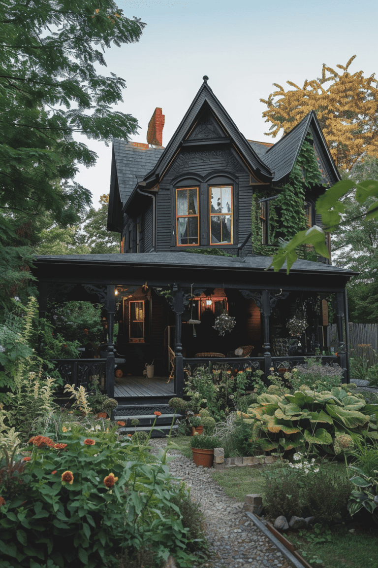 40 Dark Cottagecore Houses: Moody Retreats | The Olive Branch Nest