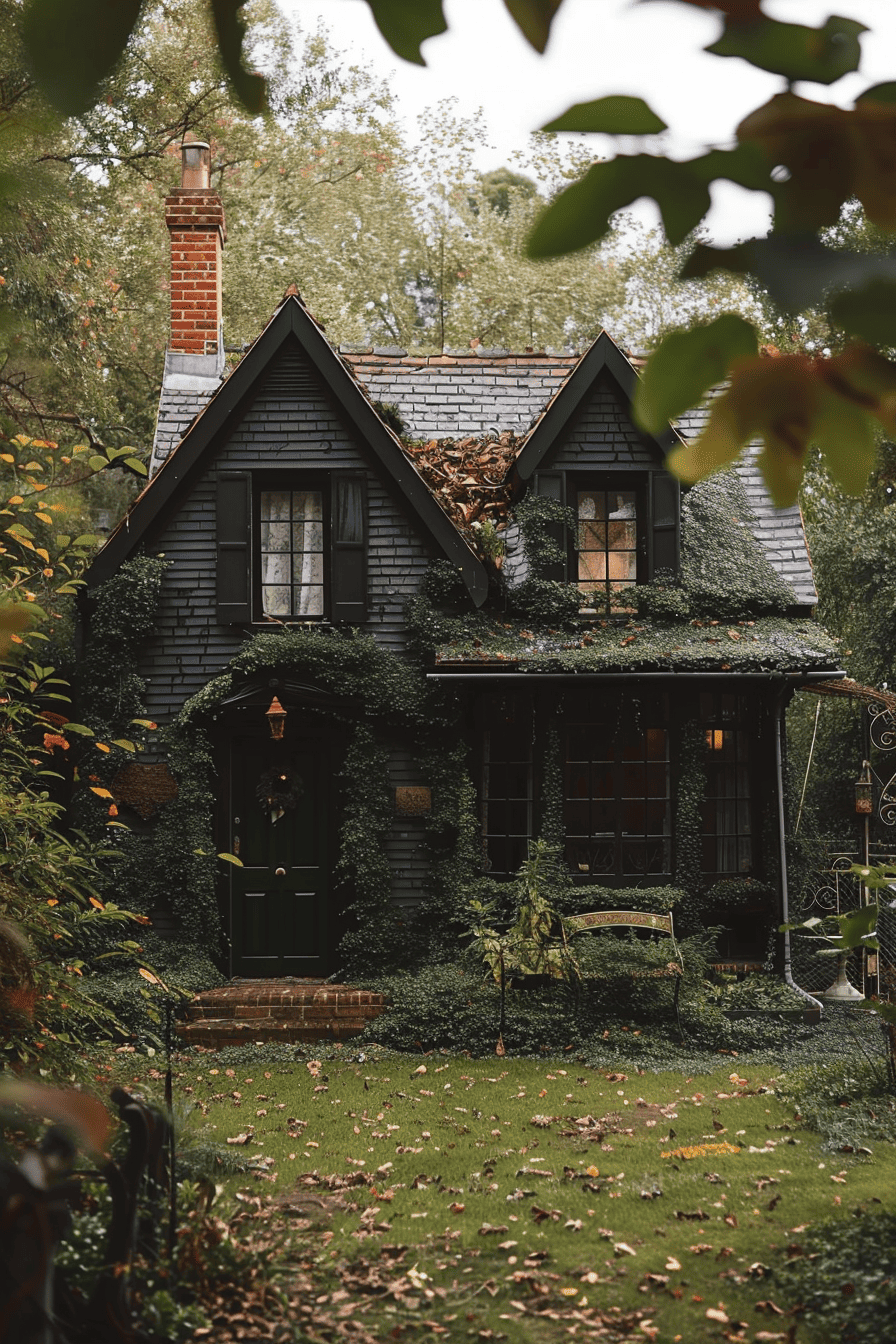 40 Dark Cottagecore Houses: Moody Retreats | The Olive Branch Nest
