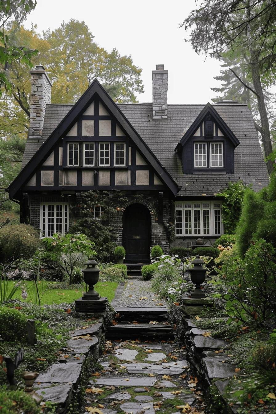 40 Dark Cottagecore Houses: Moody Retreats | The Olive Branch Nest