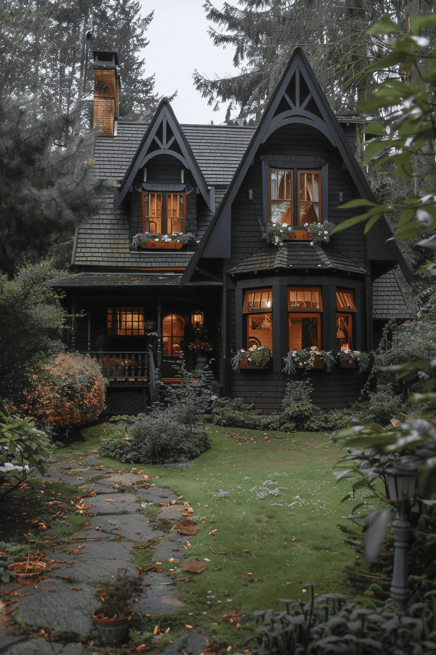 40 Dark Cottagecore Houses: Moody Retreats | The Olive Branch Nest