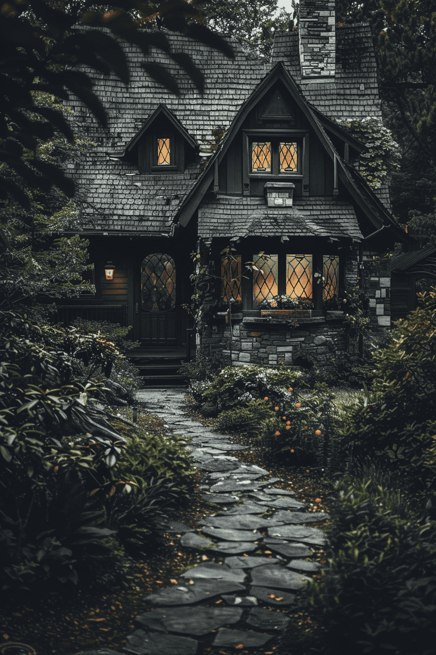 40 Dark Cottagecore Houses: Moody Retreats | The Olive Branch Nest