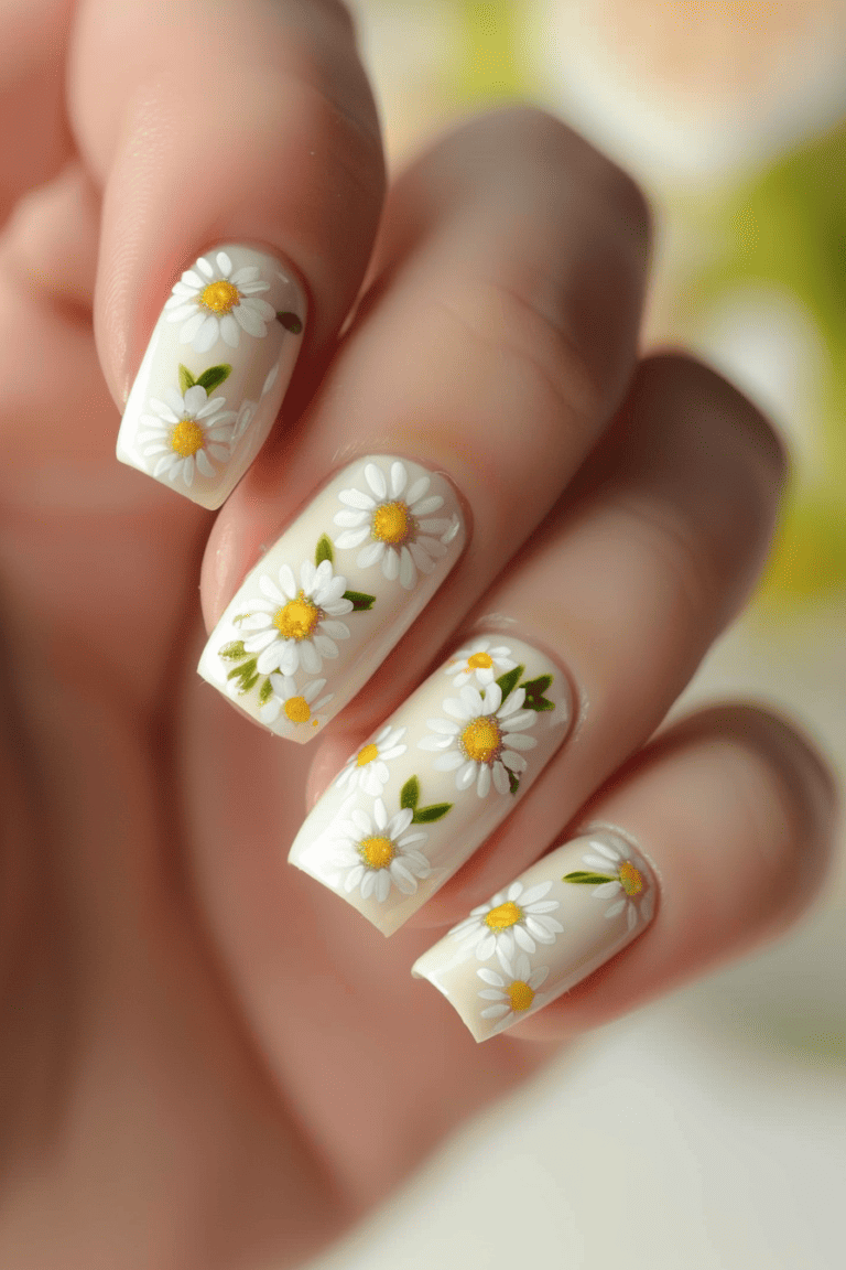 Pastels & Petals: 20 Pretty Spring Nails For 2024 | The Olive Branch Nest