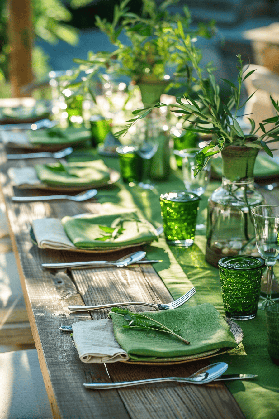 10 Stunning Green Themed Tablescapes For Every Occasion | The Olive ...
