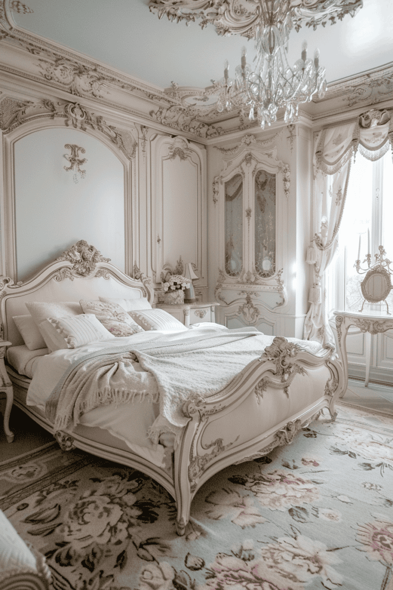 Parisian Oasis: 17 Enchanting French Styled Bedrooms | The Olive Branch ...