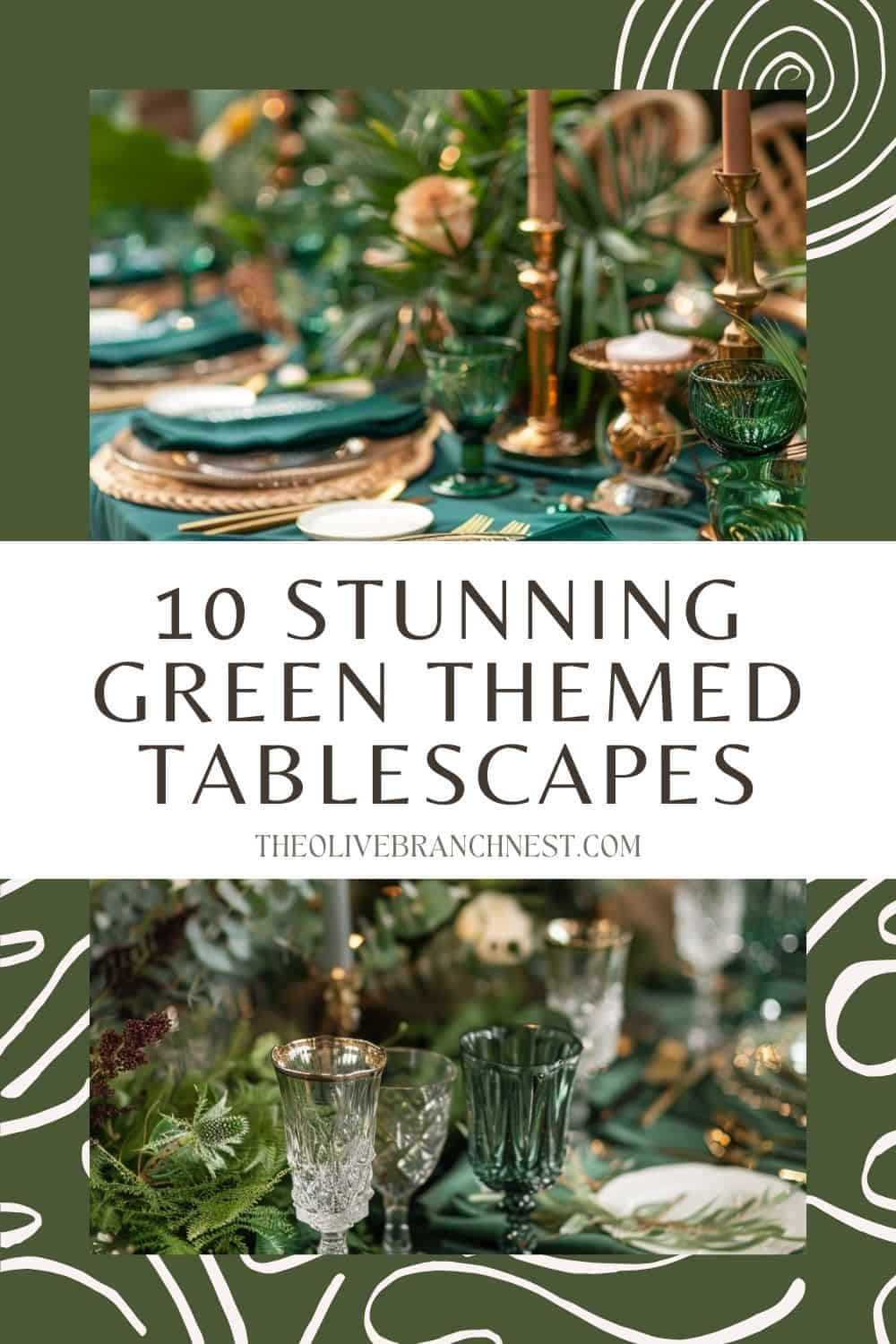10 Stunning Green Themed Tablescapes For Every Occasion | The Olive ...