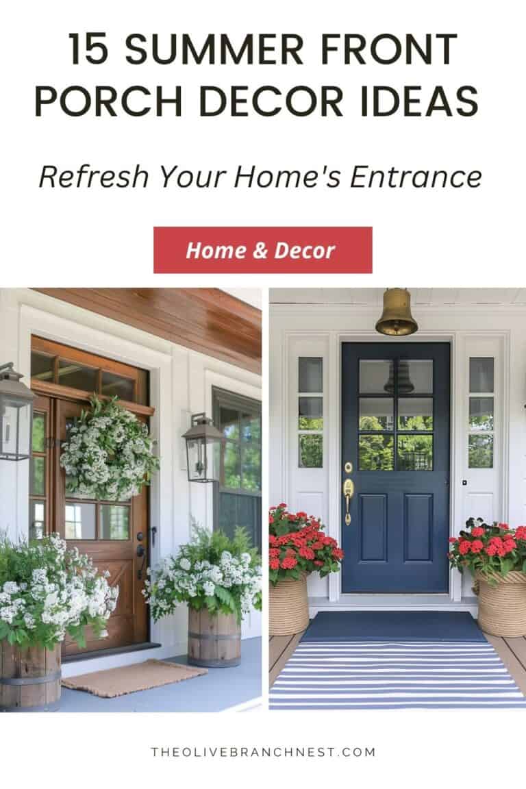 15 Summer Front Porch Decor Ideas To Refresh Your Home's Entrance | The ...
