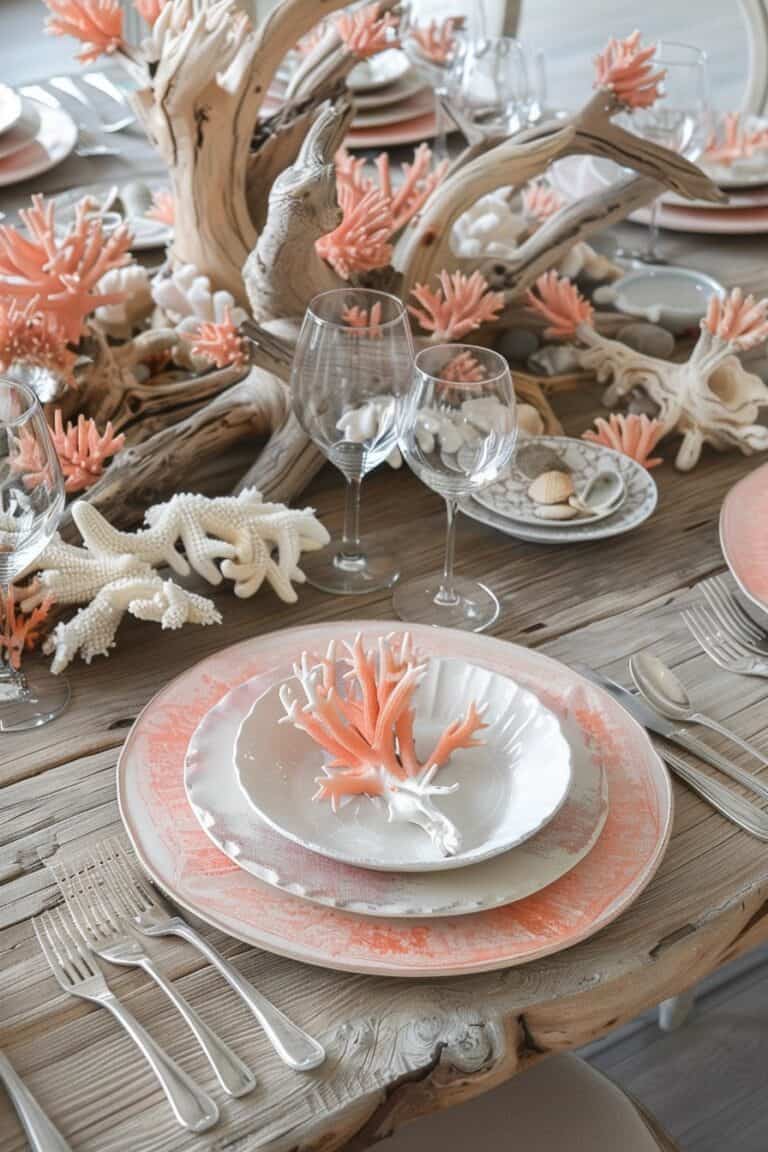 38 Beautiful Beach Table Settings: From Wedding To Dinner Party Let's ...