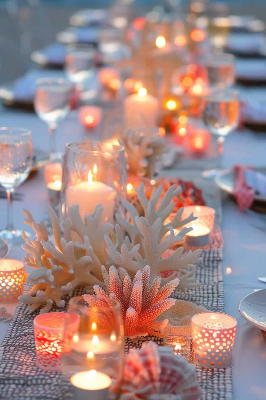 38 Beautiful Beach Table Settings: From Wedding To Dinner Party Let's ...