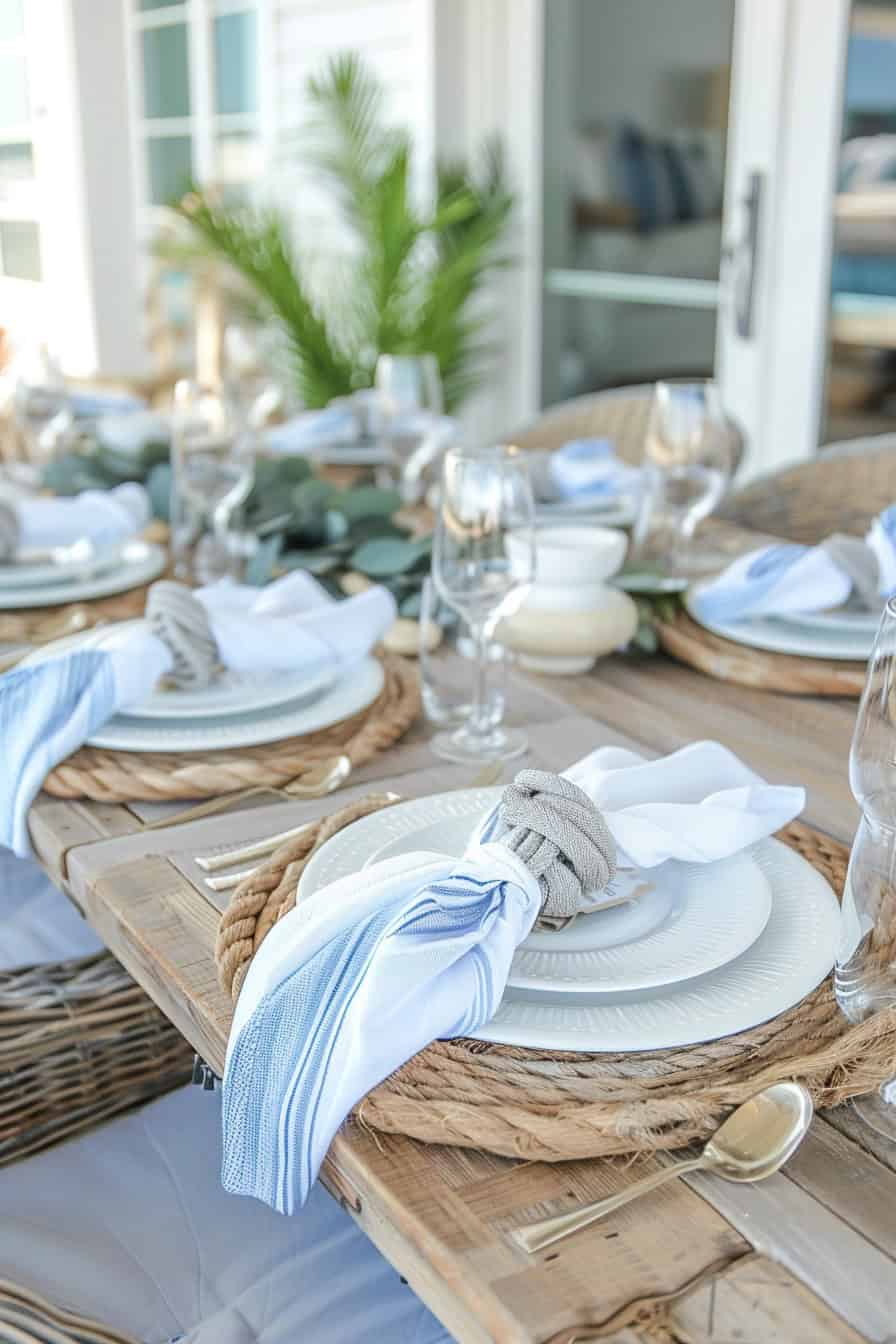 38 Beautiful Beach Table Settings: From Wedding To Dinner Party Let's ...