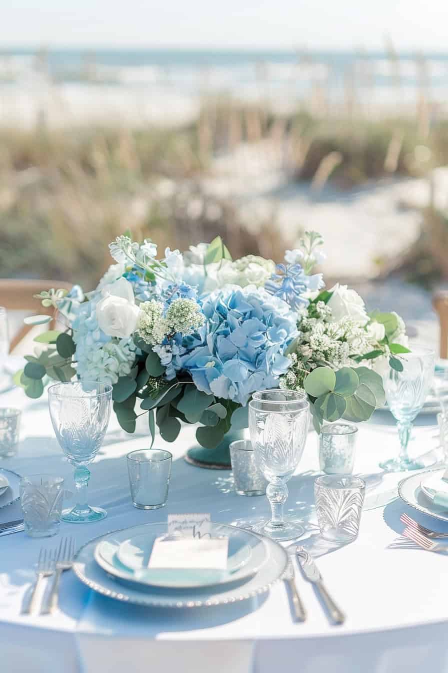 38 Beautiful Beach Table Settings: From Wedding To Dinner Party Let's ...