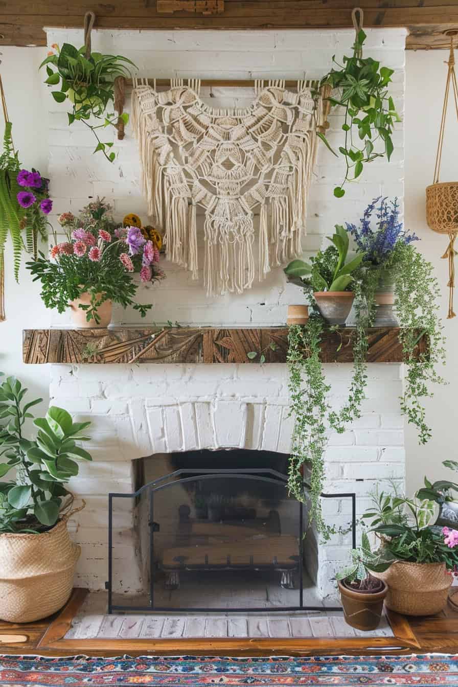 12 Lovely Summer Mantels For Your Fireplace | The Olive Branch Nest