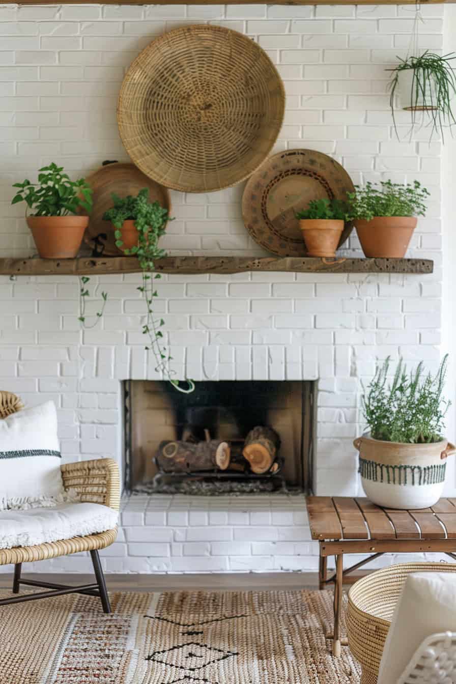 12 Lovely Summer Mantels For Your Fireplace | The Olive Branch Nest