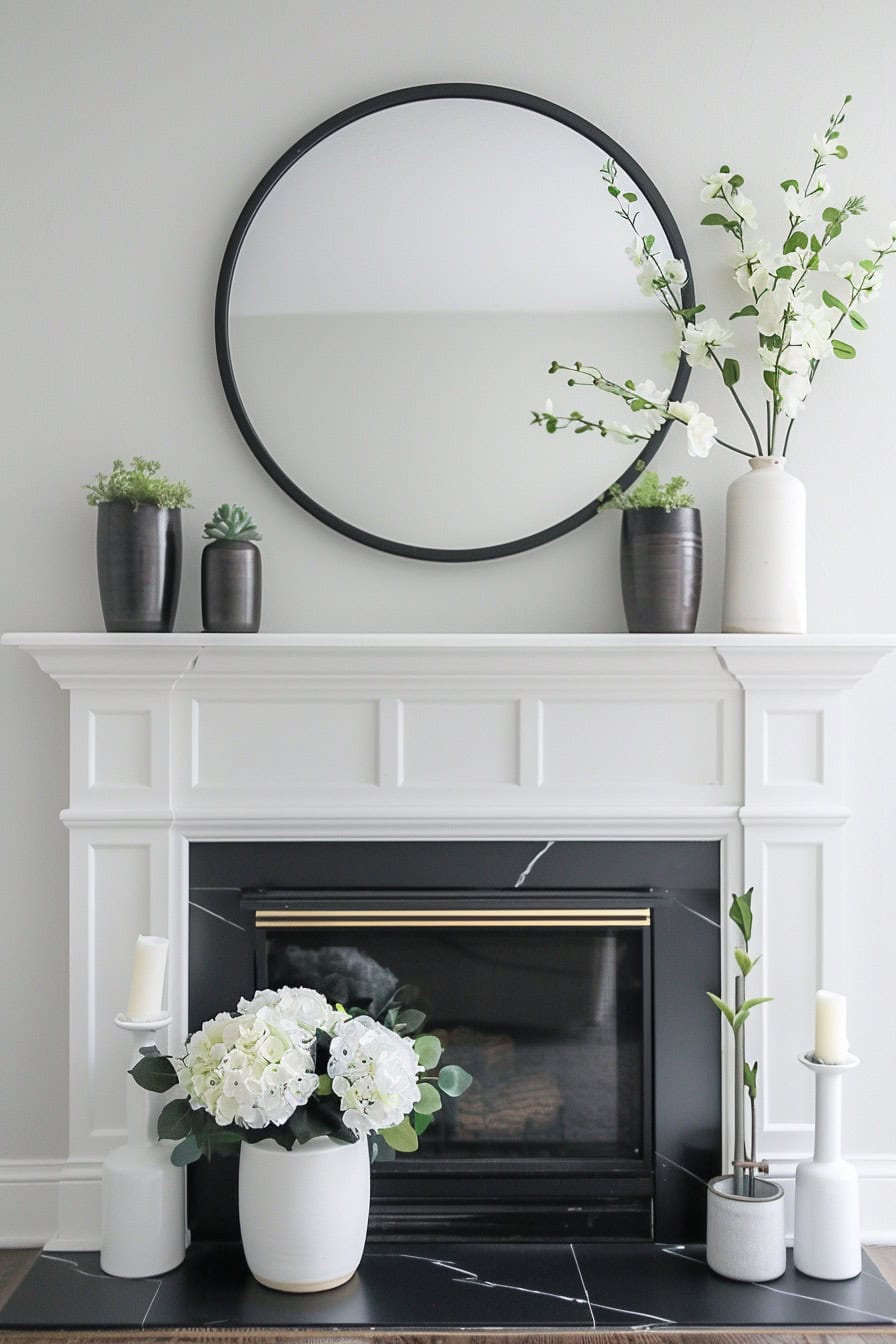 12 Lovely Summer Mantels For Your Fireplace | The Olive Branch Nest