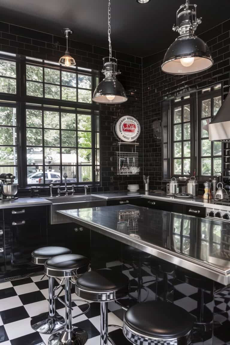 20 Bold And Beautiful Black Kitchen Ideas | The Olive Branch Nest