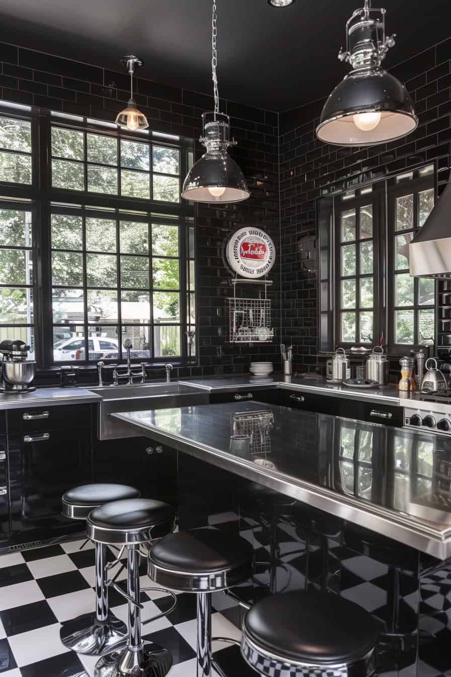 20 Bold And Beautiful Black Kitchen Ideas | The Olive Branch Nest