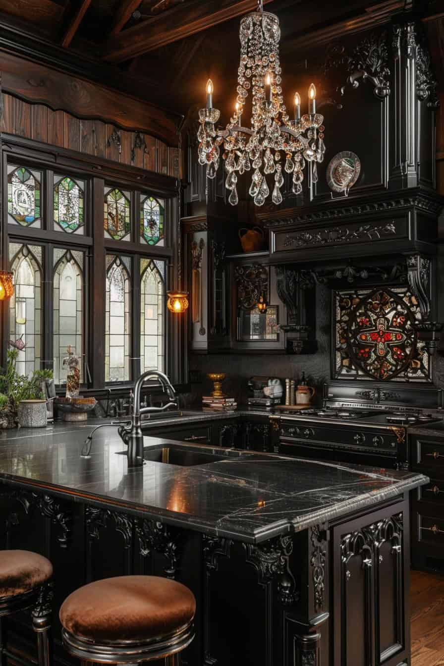 20 Bold And Beautiful Black Kitchen Ideas | The Olive Branch Nest