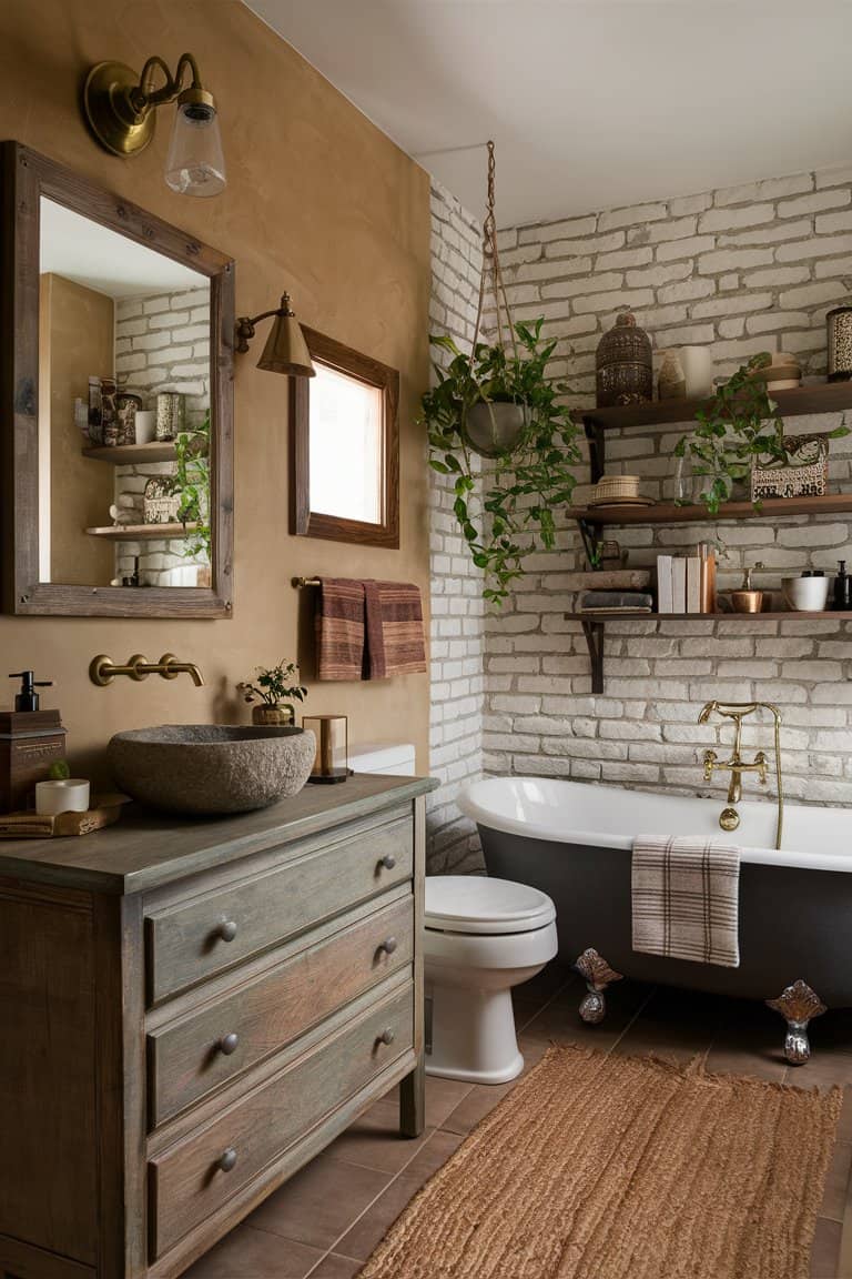 22 Beautiful Boho Bathrooms For Your Home | The Olive Branch Nest