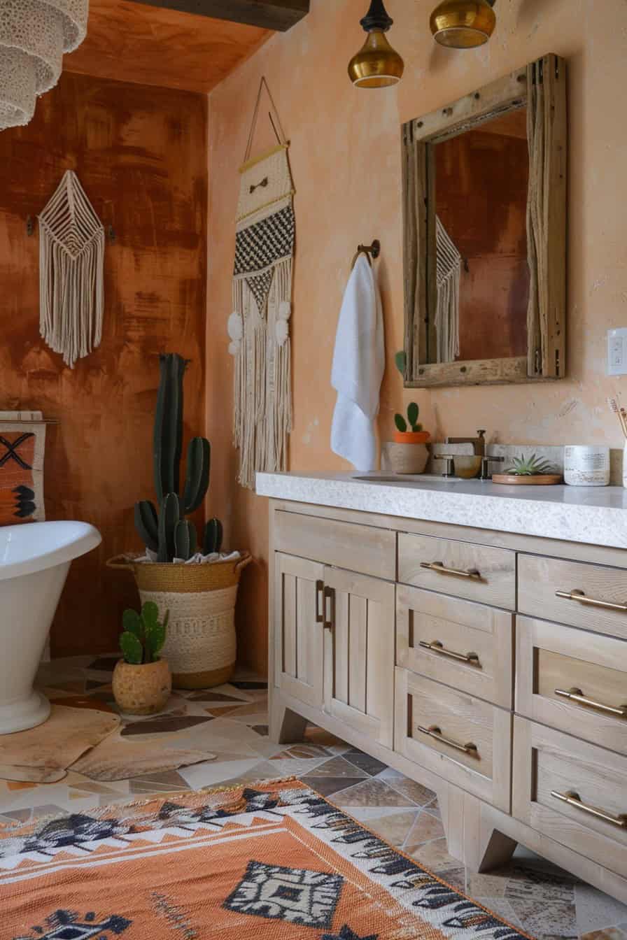 22 Beautiful Boho Bathrooms For Your Home | The Olive Branch Nest