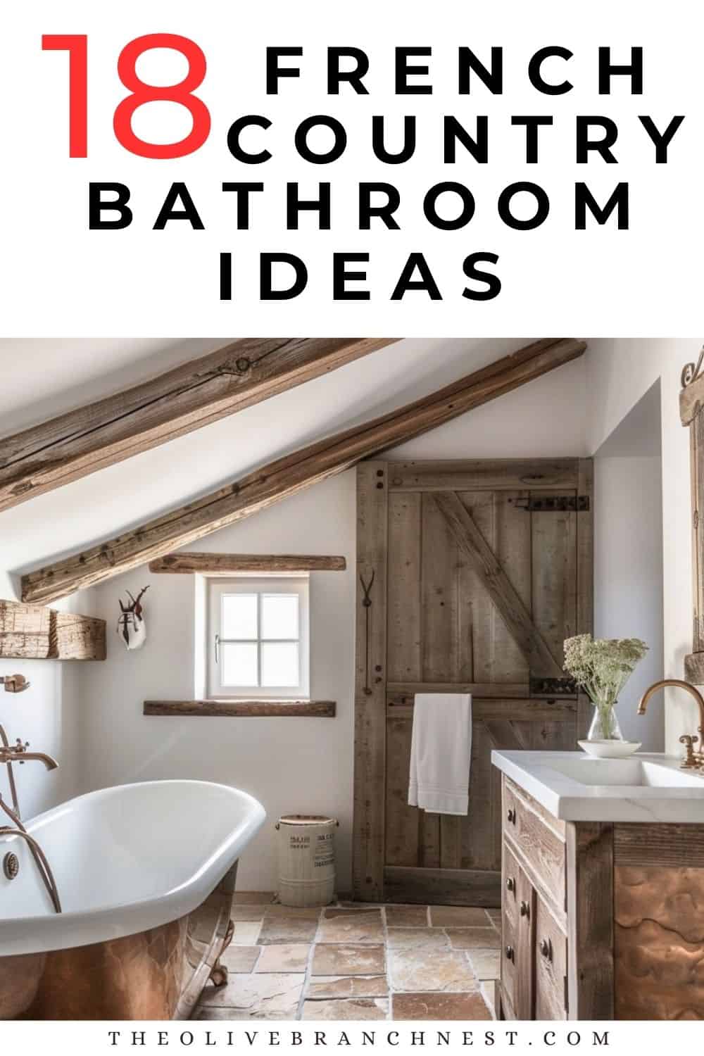 18 Beautiful French Country Bathrooms For Your Home | The Olive Branch Nest