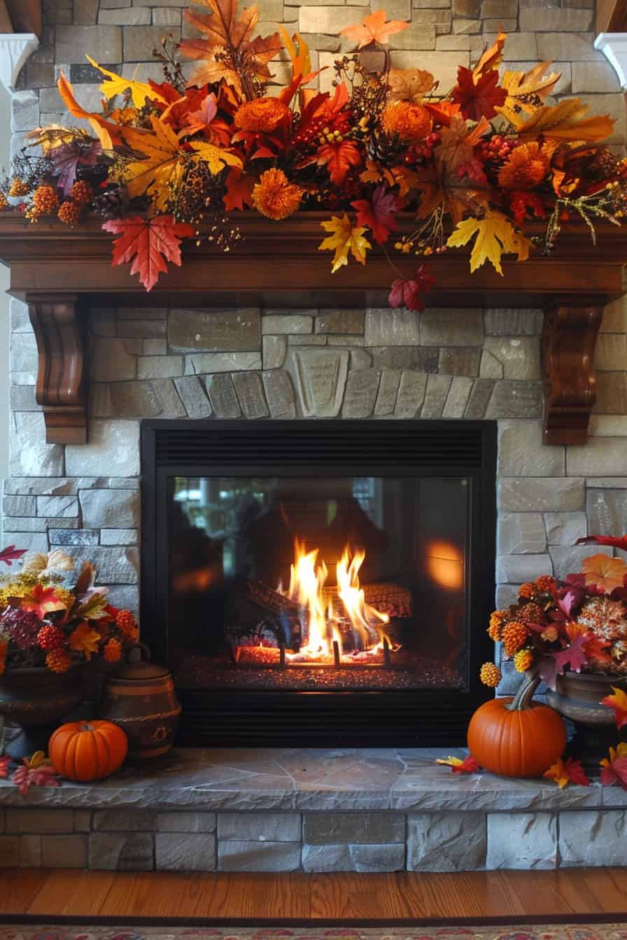 Elevate Your Fireplace: 30 Creative Fall Mantle Ideas | The Olive ...