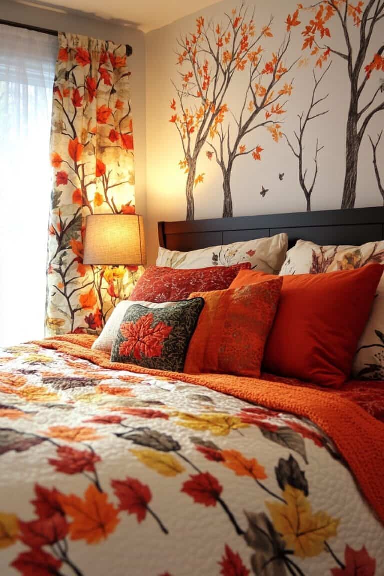 Autumn Bliss: 25 Beautiful Fall Bedroom Ideas | The Olive Branch Nest