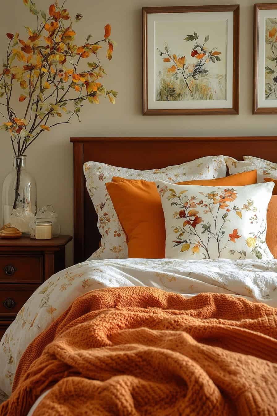 Autumn Bliss: 25 Beautiful Fall Bedroom Ideas | The Olive Branch Nest