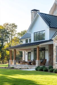27 Stunning Modern Farmhouse Exteriors | The Olive Branch Nest