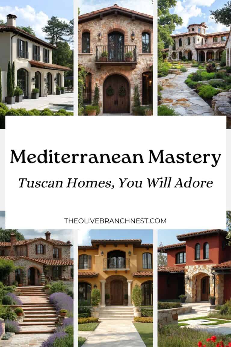 Mediterranean Mastery: Tuscan Homes You Will Adore | The Olive Branch Nest
