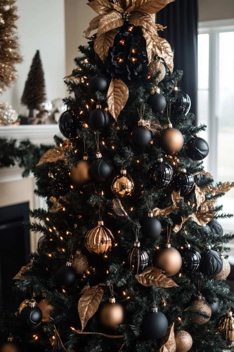 Dark & Dazzling: Chic Black Christmas Trees For The Holidays | The ...