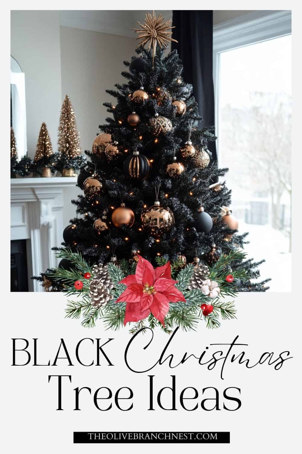 Dark & Dazzling: Chic Black Christmas Trees For The Holidays | The ...