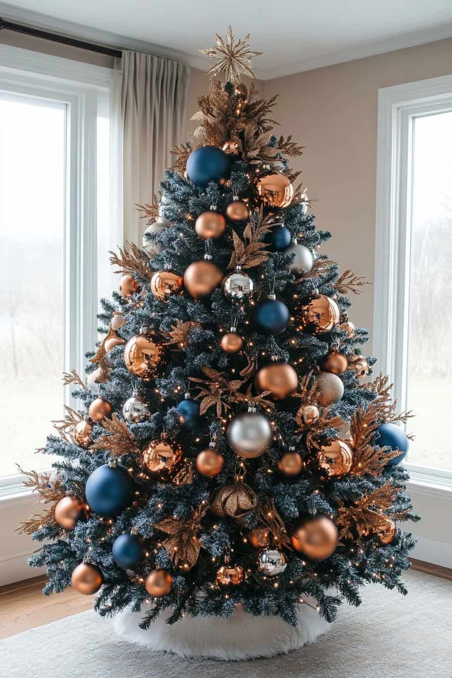 28 Unique Blue Christmas Tree Ideas To Wow Your Guests | The Olive ...