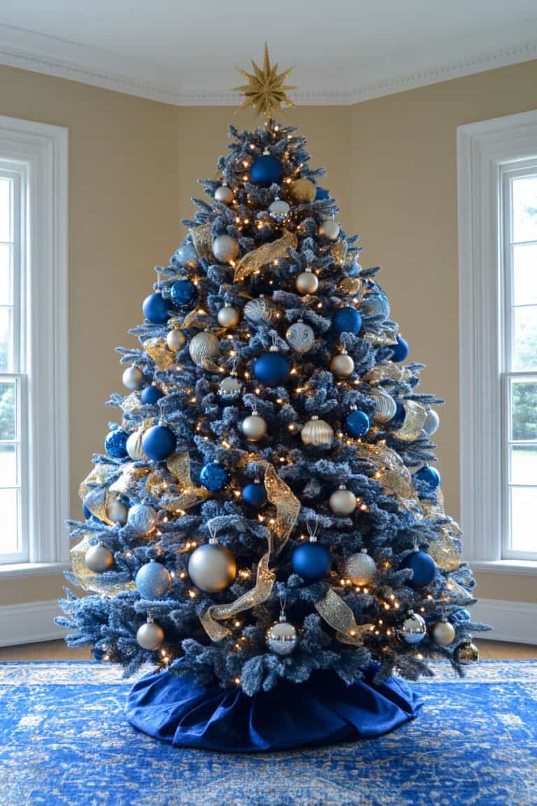 28 Unique Blue Christmas Tree Ideas To Wow Your Guests | The Olive ...