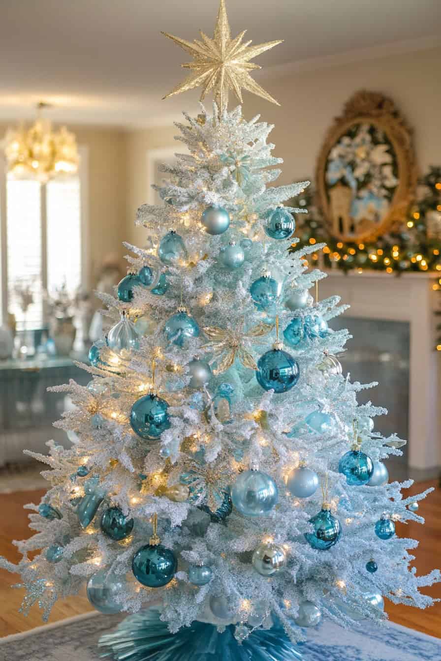 28 Unique Blue Christmas Tree Ideas To Wow Your Guests | The Olive ...