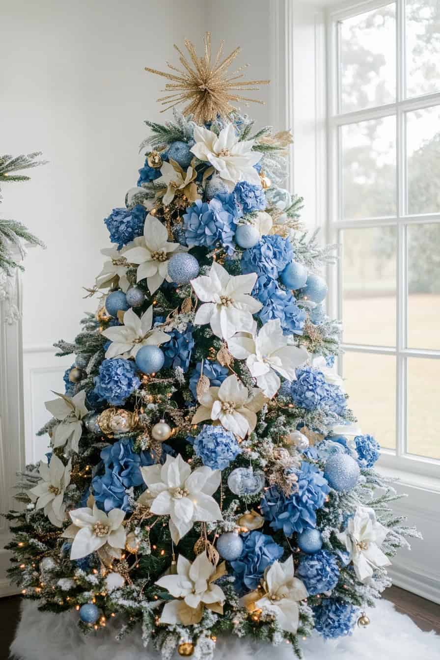 28 Unique Blue Christmas Tree Ideas To Wow Your Guests | The Olive ...