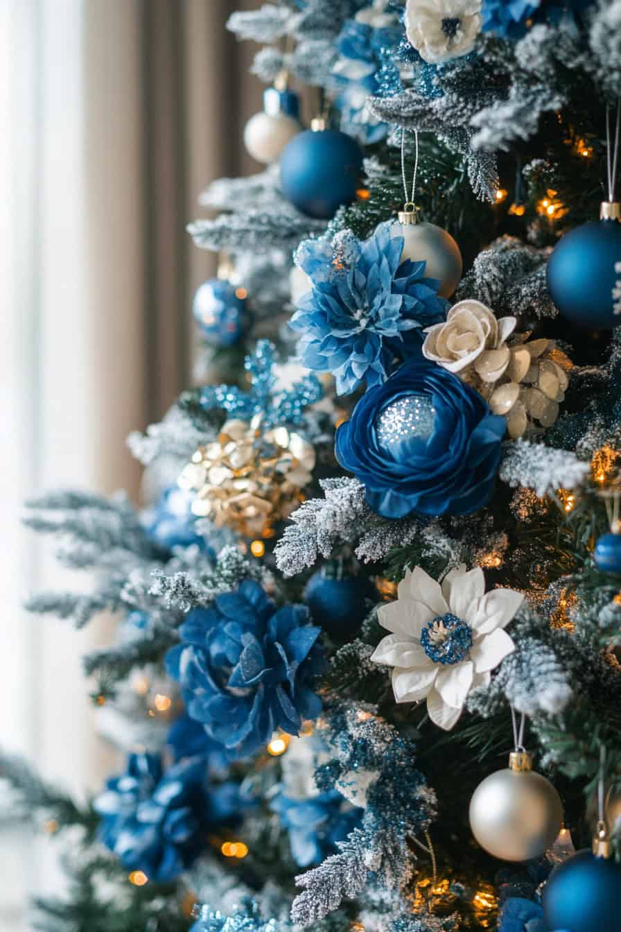 28 Unique Blue Christmas Tree Ideas To Wow Your Guests | The Olive ...