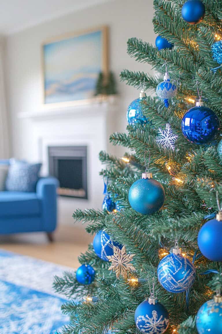 28 Unique Blue Christmas Tree Ideas To Wow Your Guests | The Olive ...