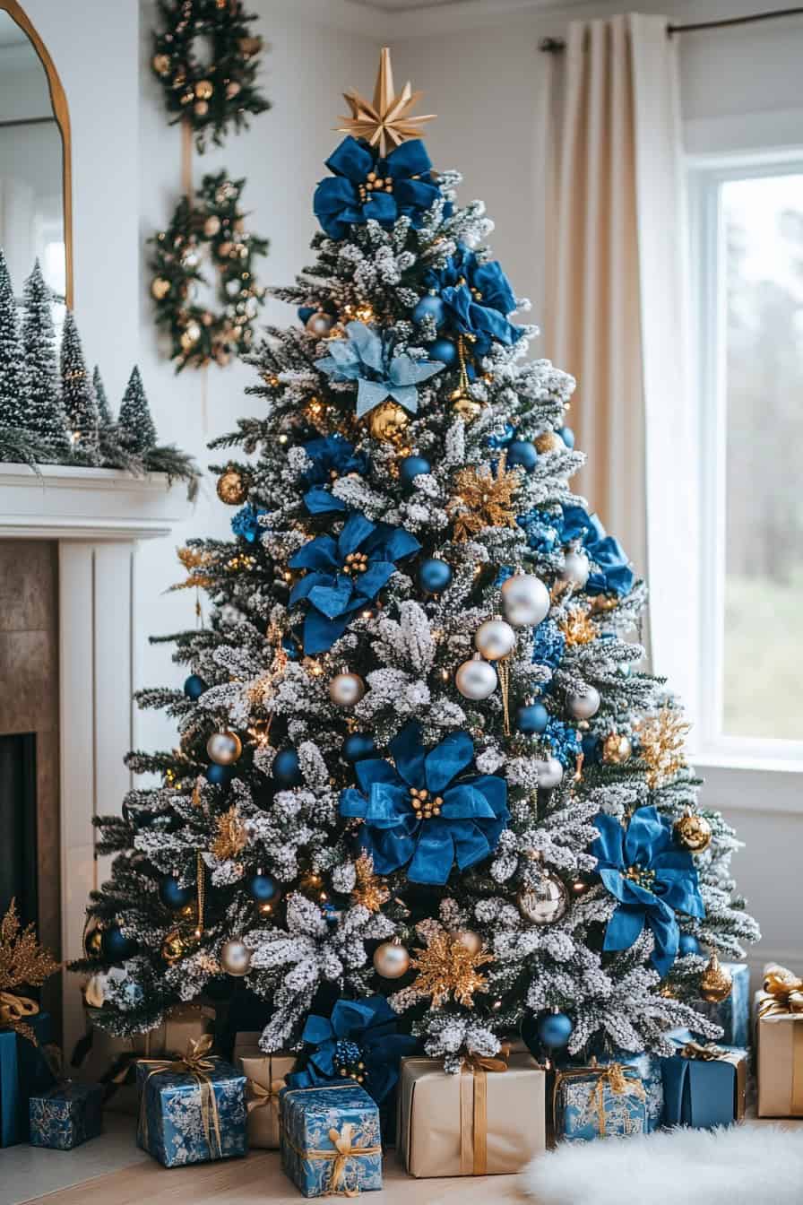 28 Unique Blue Christmas Tree Ideas To Wow Your Guests | The Olive ...